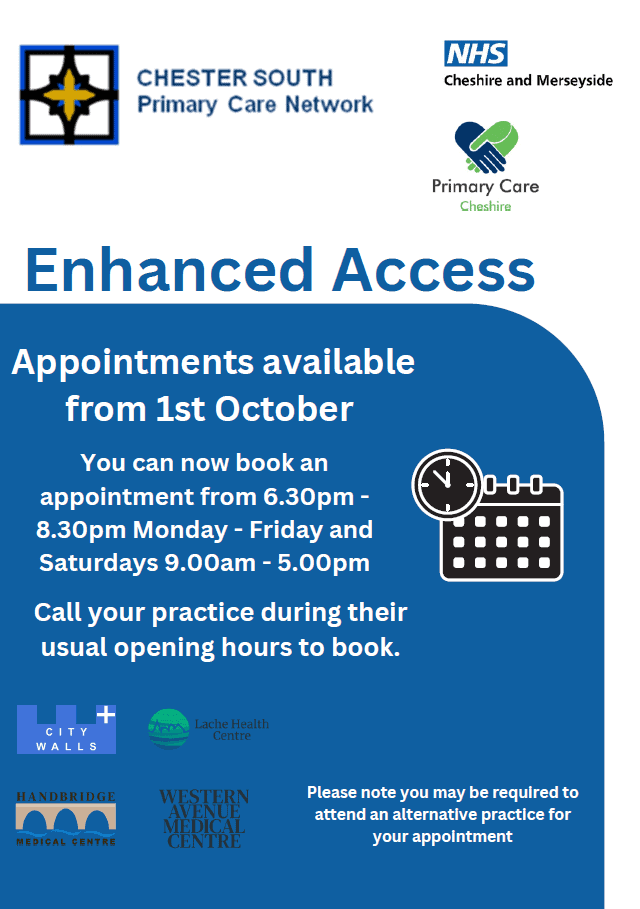 Enhanced Access Hours Service - City Walls Medical Centre